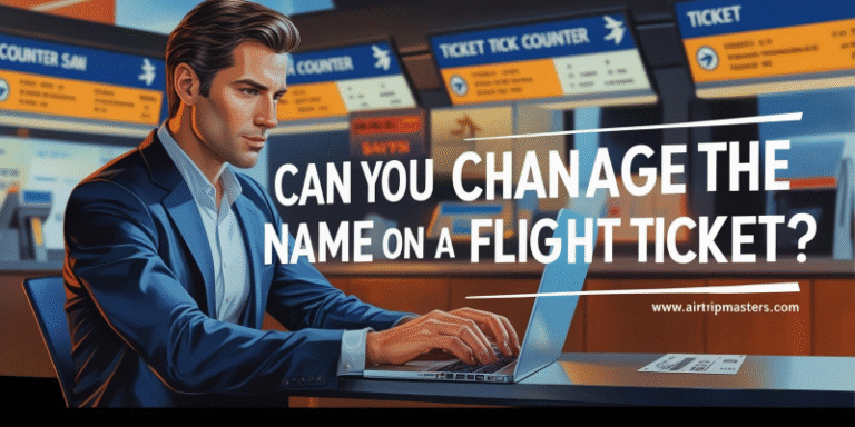Can You Change the Name on a Flight Ticket? | Air trip Masters